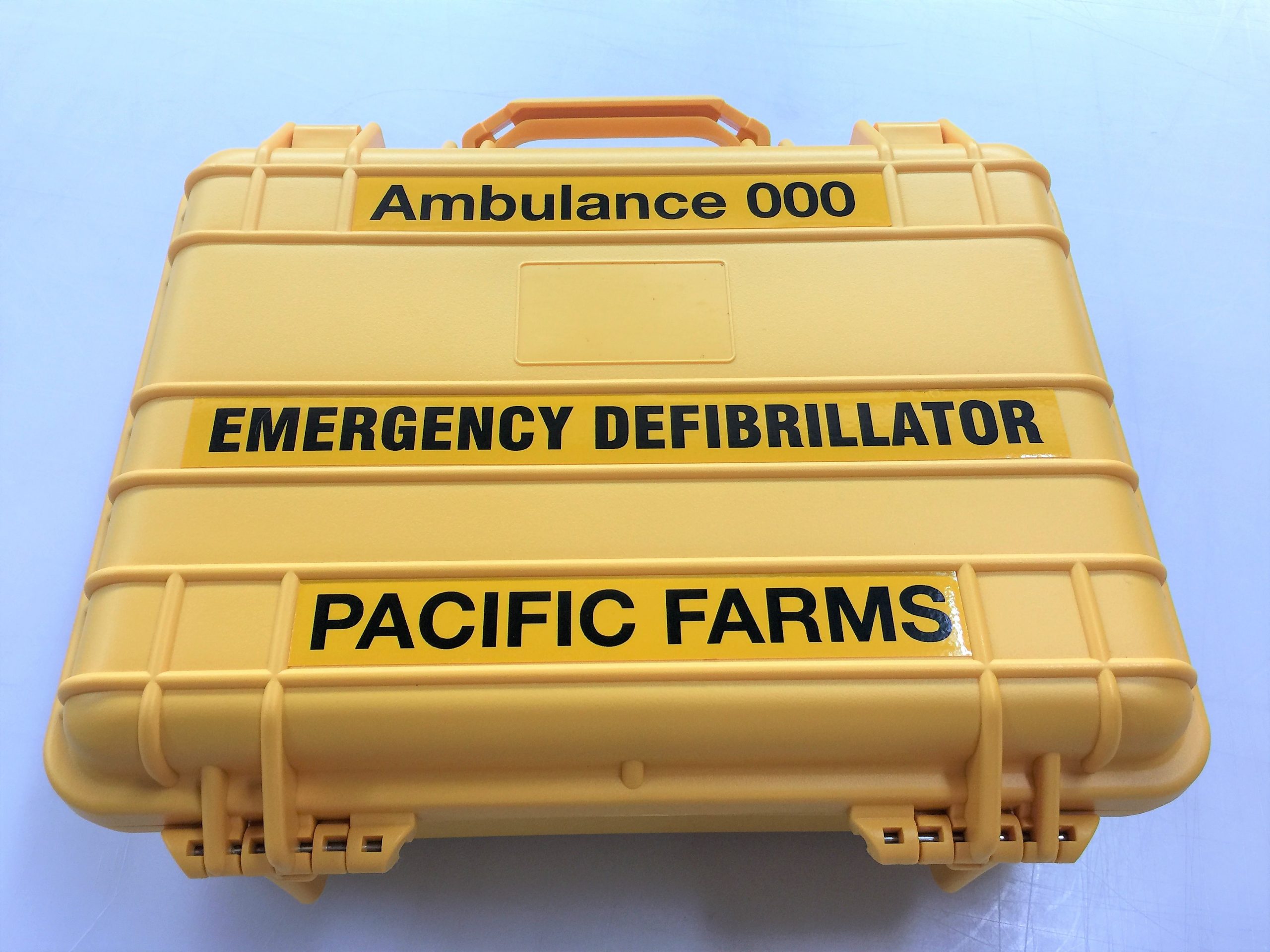 Water and Dust Resistant Defibrillator Case - with Custom Labelling